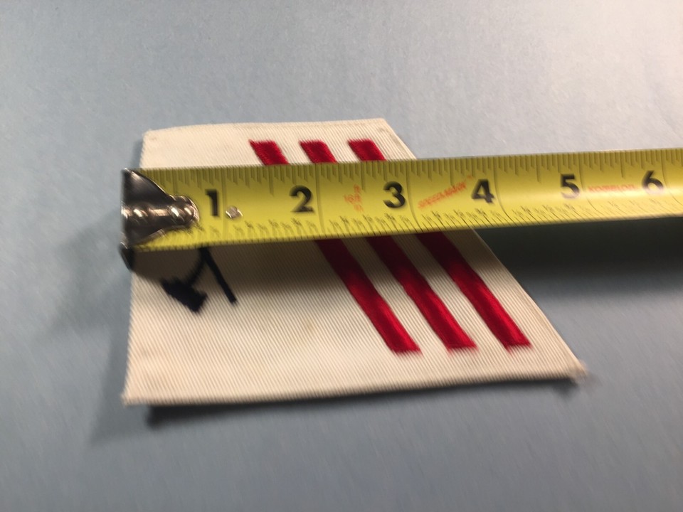 US Navy - Enlisted Rank E-3, Fireman (Red on white) patch -damage ...