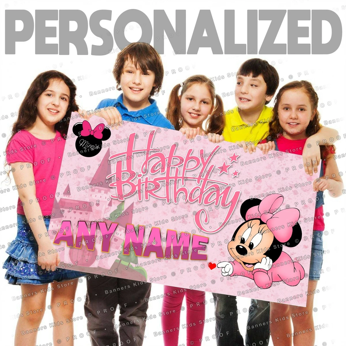 Minnie Mouse Birthday Banner
