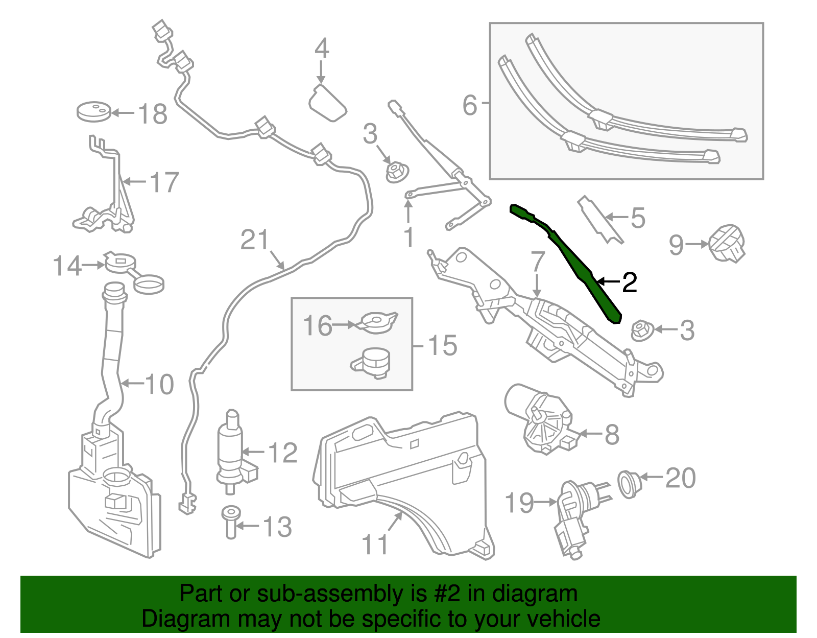 Mercedes-Benz+1668200744+Genuine+OEM+Wiper+Arm for sale online | eBay