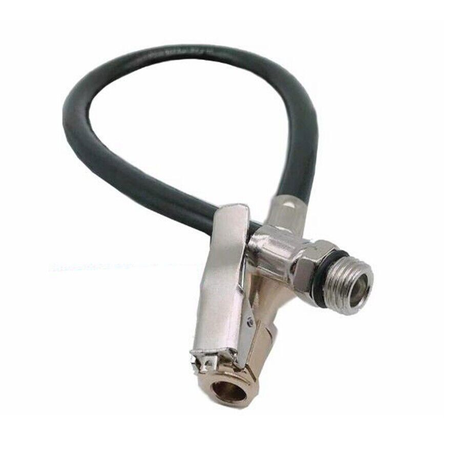 Self-Locking Car Tire Pressure Gauge Hose with G 1/4 Thread and Clip-On ...