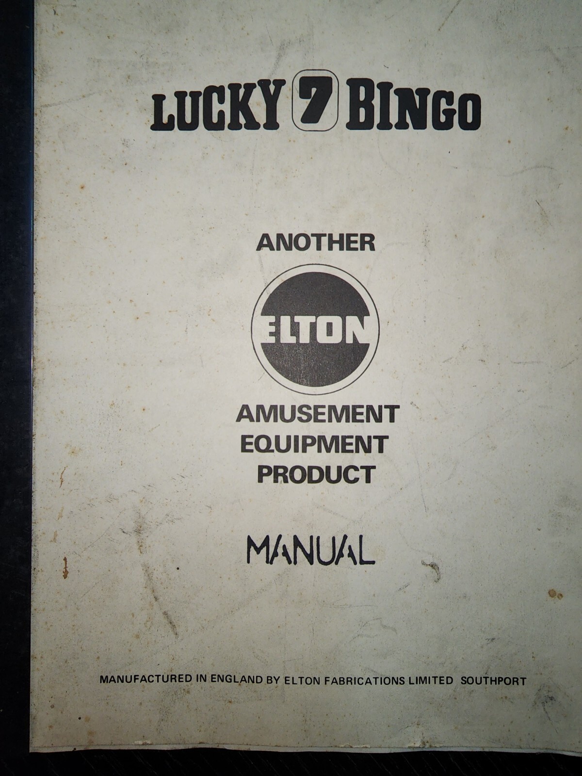 Lucky 7 Bingo Manual Slot Machine? Elton | eBay