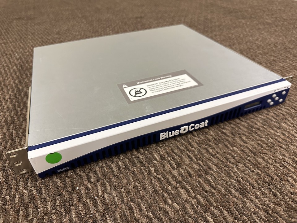 BLUE COAT SG600 Proxy Security Appliance FOR PARTS ONLY | eBay