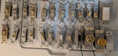 Lot of mixed electric supplies - 25 assorted switches | eBay
