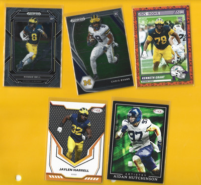 9 different Michigan Wolverines football cards | eBay