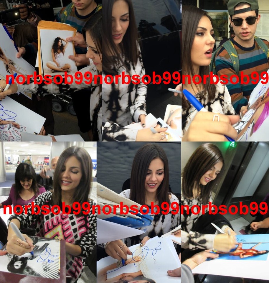 VICTORIA JUSTICE SIGNED VICTORIOUS 11x14 PHOTO B w/EXACT PROOF ...