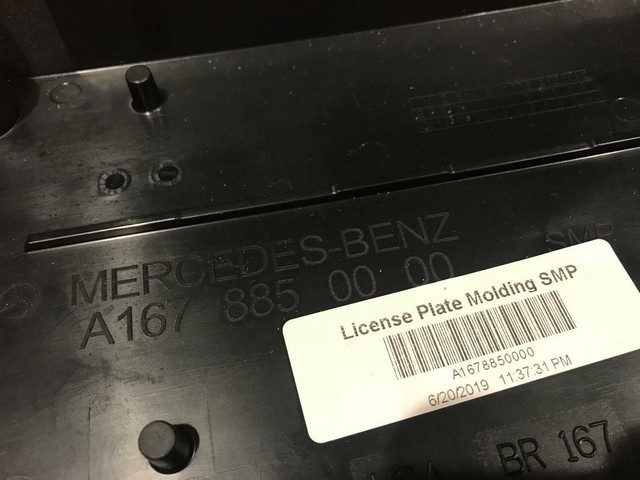 Genuine MERCEDES BENZ GLE 350 W167 License Plate Bracket Holder ...
