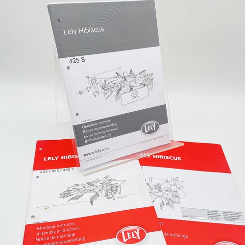 Lely / Rake / 425 S / Spare Parts List/Operating Instructions/Mounting ...