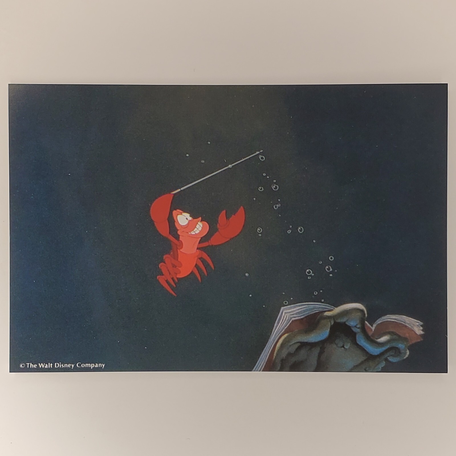 Little Mermaid Postcard Japan Disney Treasures Sebastian the Crab Under ...