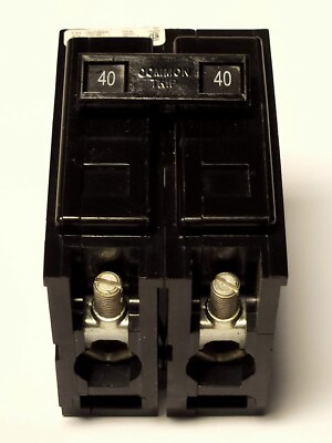 EATON CUTLER HAMMER BAB2040 2 Pole 40 AMP Type BA BAB Circuit Breaker ...