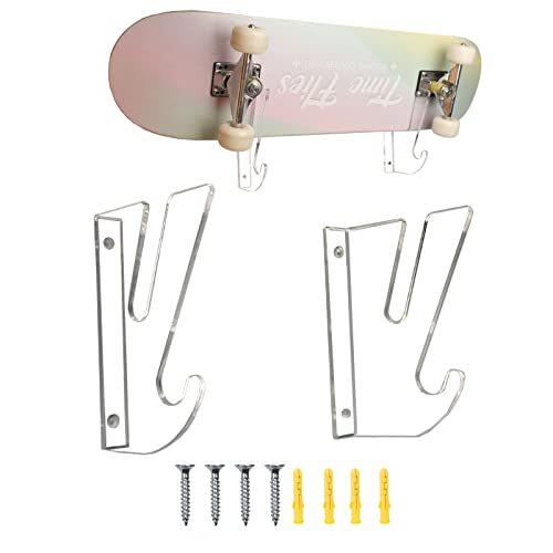 Skateboard Wall Mount Display Rack, Horizontal Skateboard Rack with ...