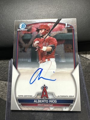 2023 Bowman Chrome Draft Autograph Auto #AR Alberto Rios | eBay
