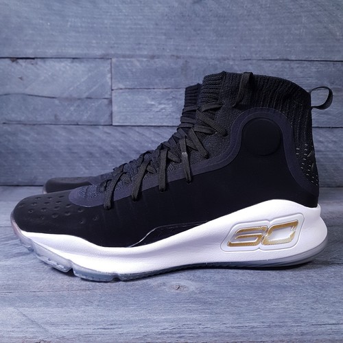 UNDER ARMOUR Curry 4 Mid More Dimes Basketball Shoes Mens 7-14 Black ...