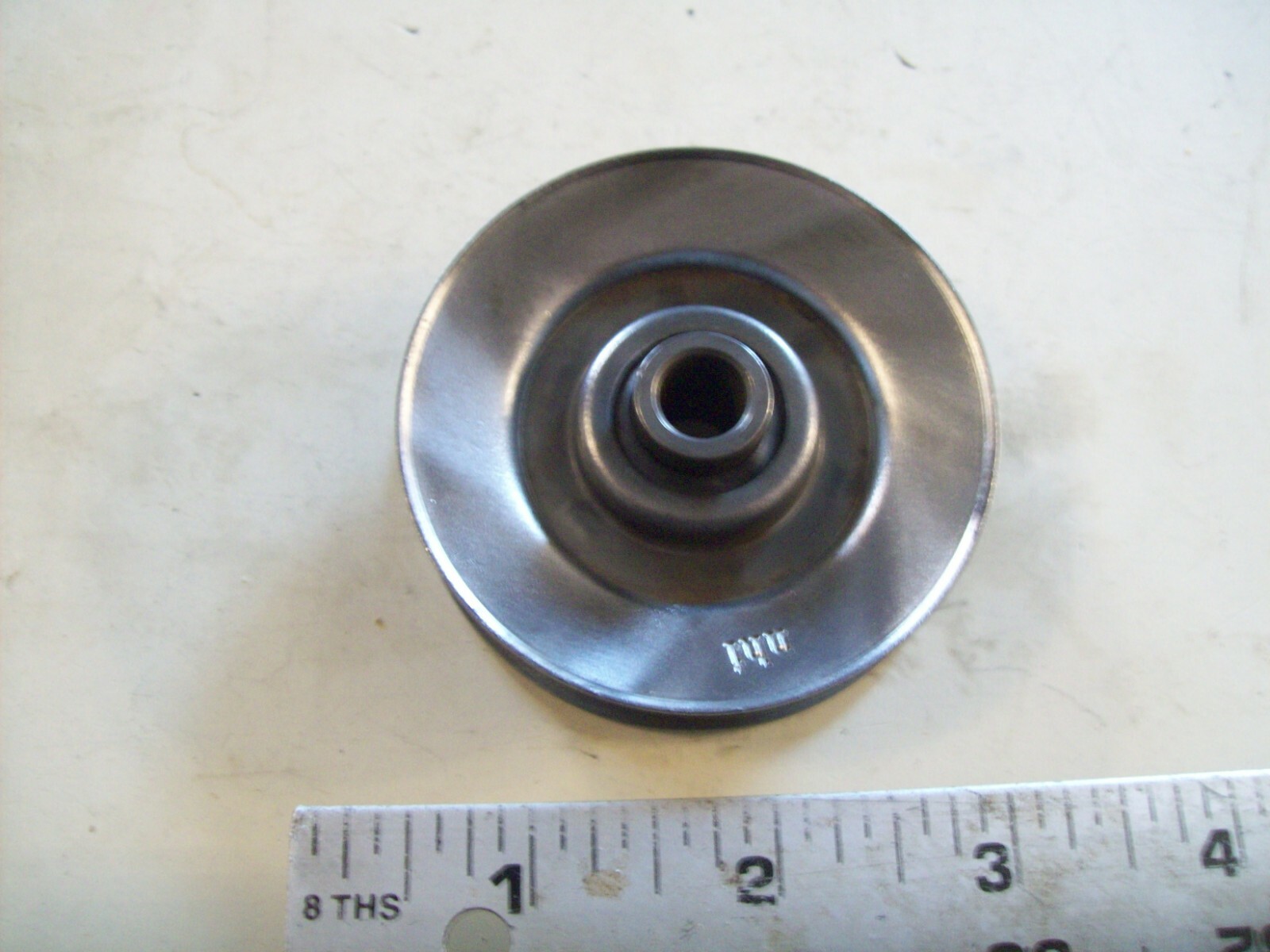 2 5/8" Diameter Steel nfi Pulley 1/2" belts 3/8" Bore 3/4" thick no set ...