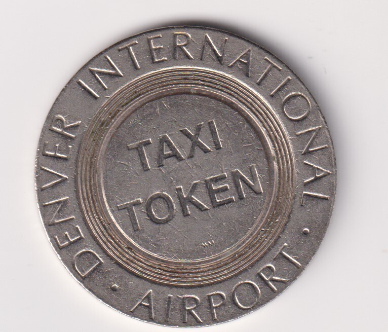 DENVER INTERNATIONAL AIRPORT (LOGO) ® Taxi Token CO260X | eBay