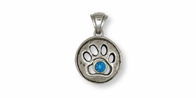 Dog Paw Pendant Jewelry Sterling Silver Handmade Dog Pendant PW10-SP | eBay