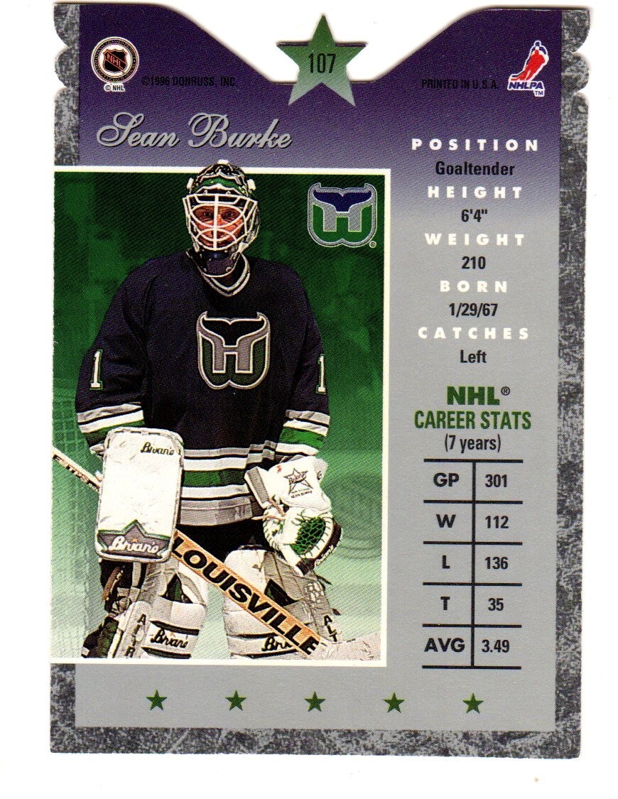 1995-96 Donruss Elite - Die-Cut #107 Sean Burke for sale online | eBay