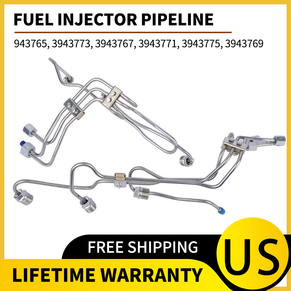 Fuel Injector Lines For 1998.5‐2002 2001 24V 5.9L Cummins w/ VP44 Pump ...