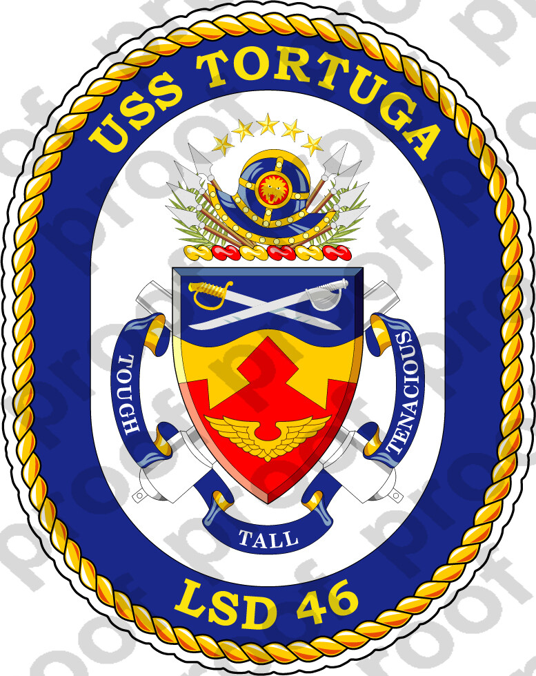 STICKER USN US NAVY LSD 46 TORTUGA | eBay