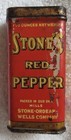 Vintage Stone's Red Pepper Spice Tin Stone Ordean Wells Company Duluth ...