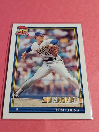 Tom Edens - 1991 Topps #118 - Milwaukee Brewers Baseball Card | eBay