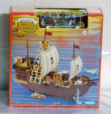 Figure BLUE-BOX TOYS Hidden Adventure Pirate Ship Play Set with Box | eBay