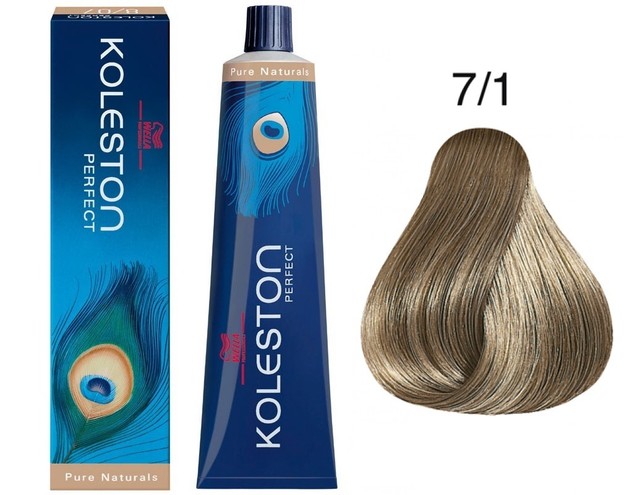 Wella Koleston Hair Colour 7/1 Medium Ash Blonde 60ml for sale online ...