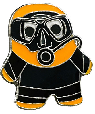 Scuba Diver DEEP DIVE problem solver Amazon Peccy Employee Pin | eBay