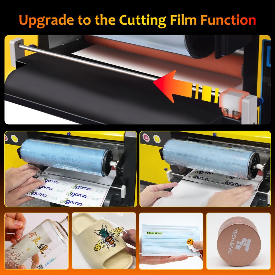 A3 UV DTF Printer Transfer Double Sided Sticker Printing AB Film Daul ...