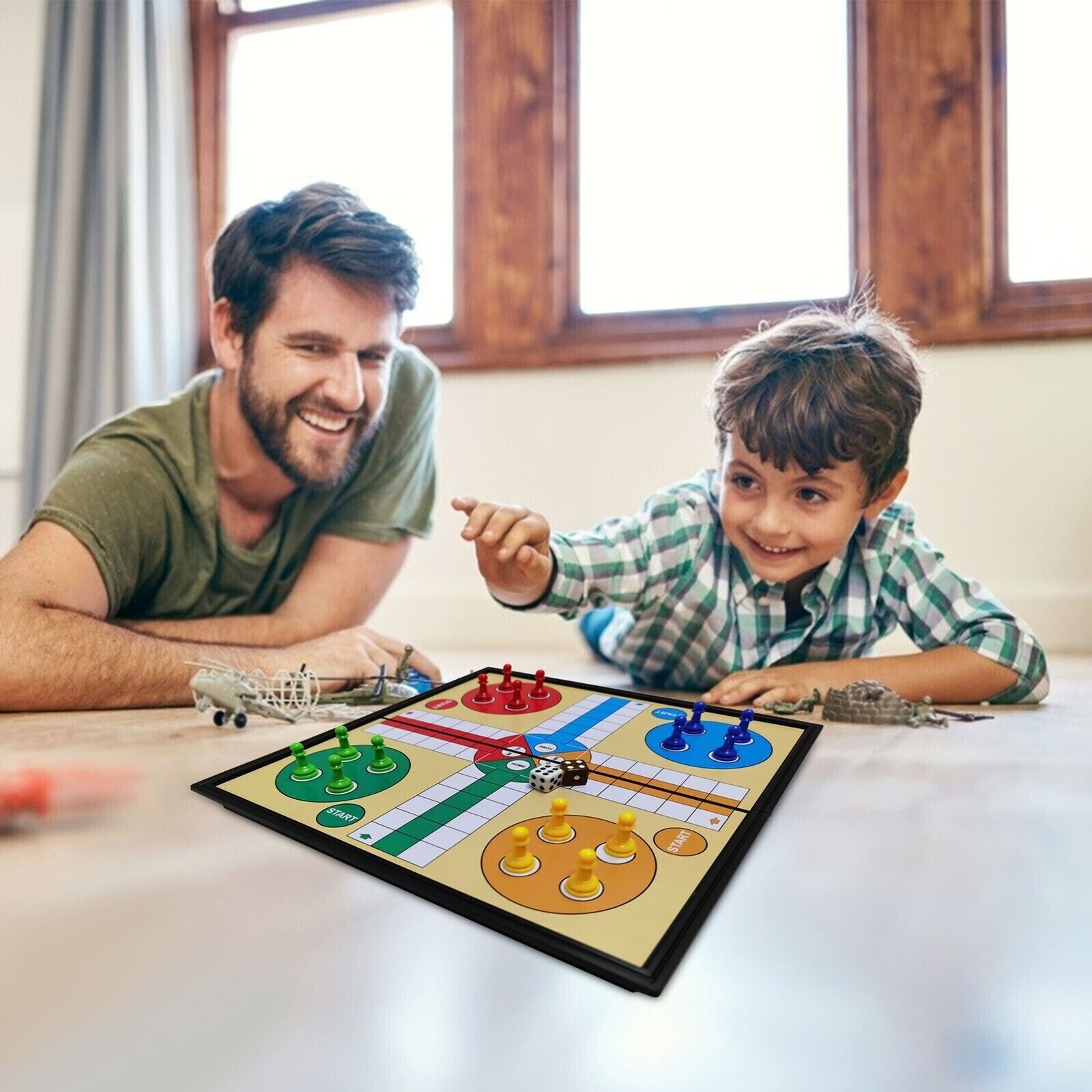 LARGE Ludo Game - Traditional Ludo Board Game for Kids & Adults 30x30CM ...