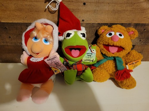 Vintage 1987 Muppet Babies Plush Lot Christmas Mcdonalds Set Fozzie ...