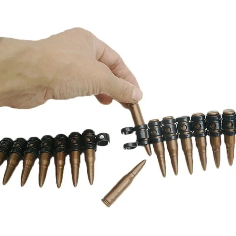 Replica Inert 7.62mm M13 Linked Fake Non Functional Bullet Ammo Belt ...