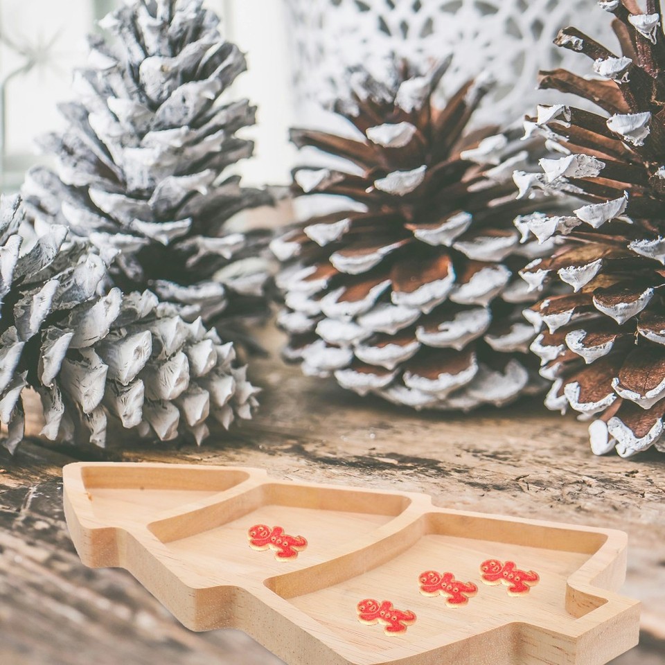 Christmas Tree Shaped Candy Serving Plate Snack Dessert Candy Dish for ...