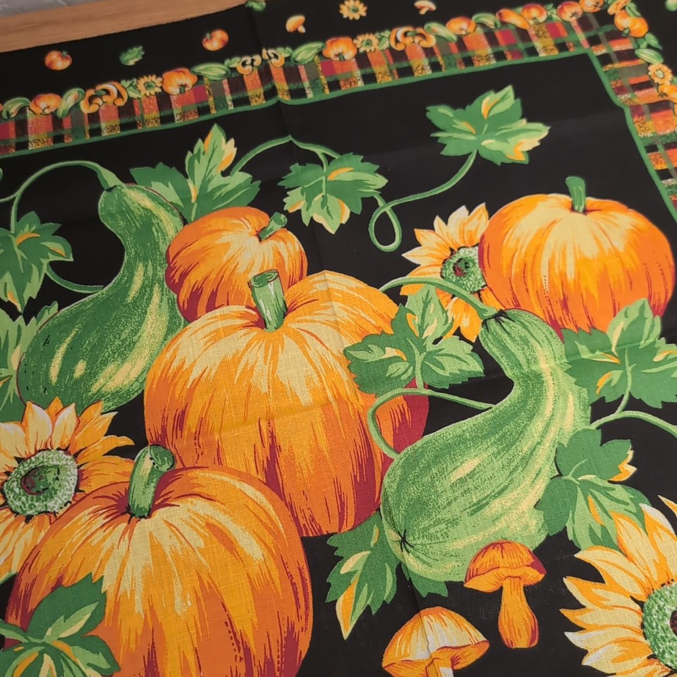 Vintage NEW NOS 90s Handkerchief Bandana 21" Autumn Fall Harvest ...