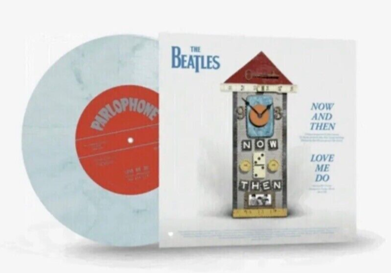 BEATLES 45 RPM 7" - Now And Then BLUE/WHITE MARBLE VINYL LIMITED NEW ...