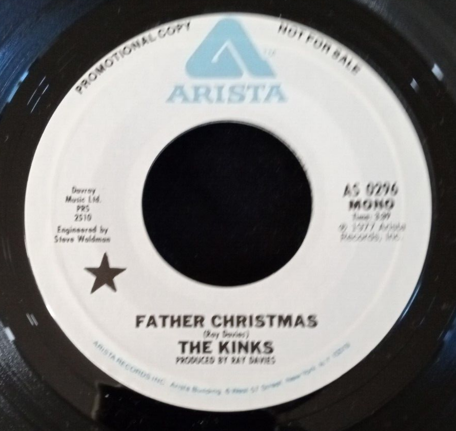 RARE PROMO 45! THE KINKS 45~Father Christmas with PS **Looks Unplayed ...