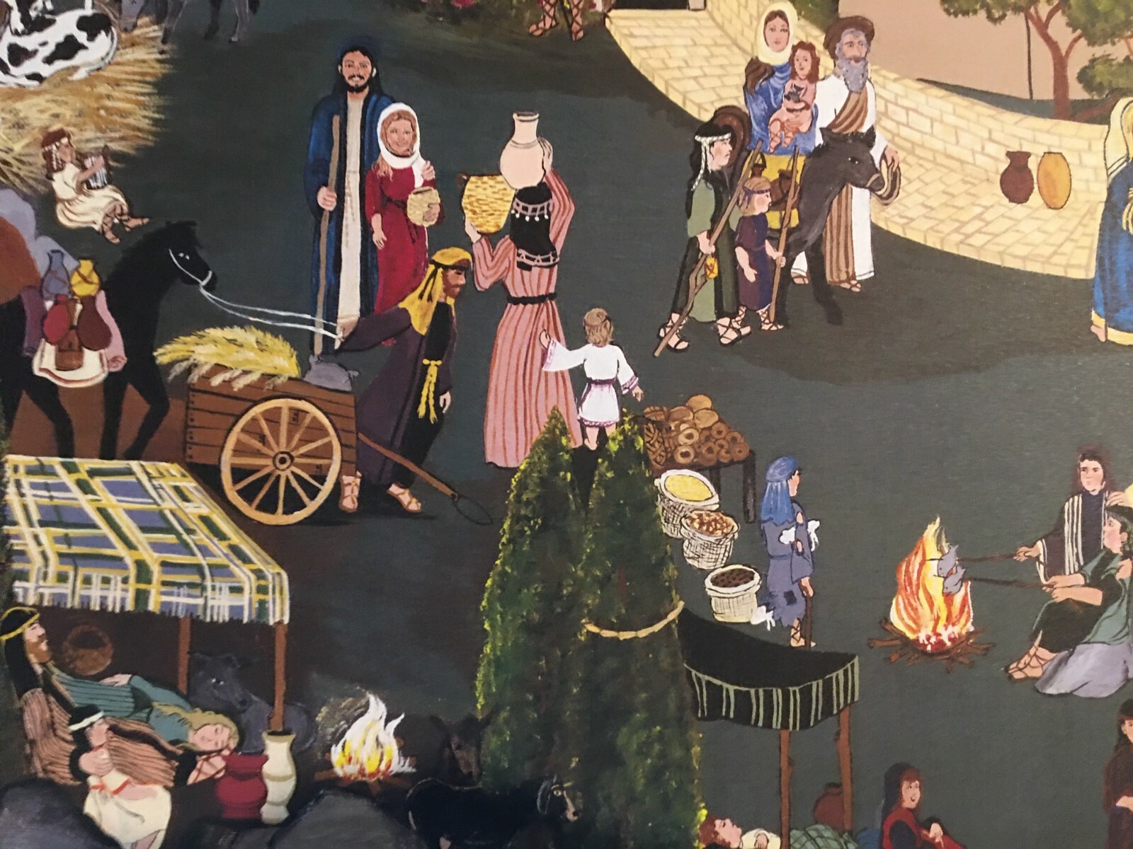 OH LITTLE TOWN OF BETHLEHEM by Deneille Moes Folk Art Signed Ltd Ed ...