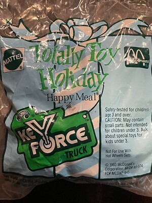1993 Totally Toy Holiday Hot Wheels Key Force Truck McDonald's Happy ...