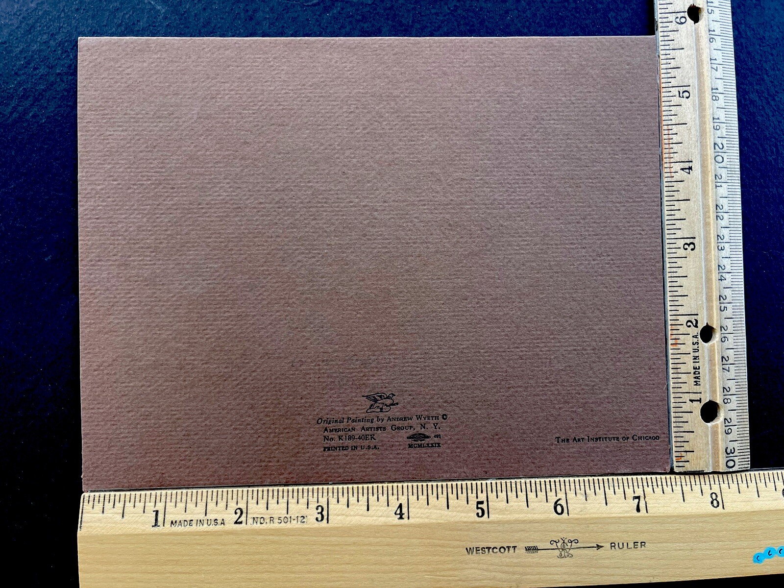 Vintage AAG Xmas Greeting Card By Andrew Wyeth "Coot Hunter" | eBay