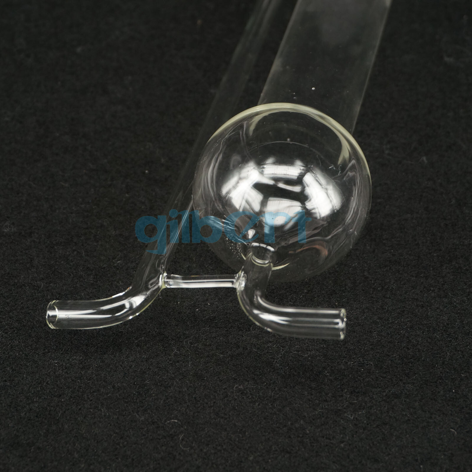 10-75ml Lab Glass Porous Absorbing Tube U-shape Gas Sampling Bottle ...