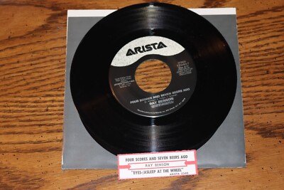 VINYL 45 BY RAY BENSON 4 SCORES AND 7 BEERS AGO B/W ASLEEP AT THE WEYES ...