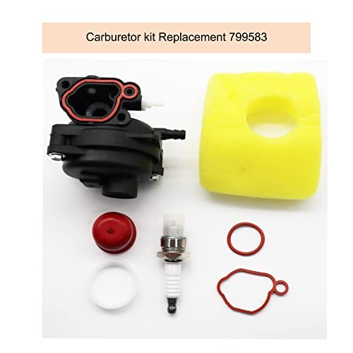 799583 Carburetor for 593261 595656 591979 591160 Fits B&S Lawnmower ...