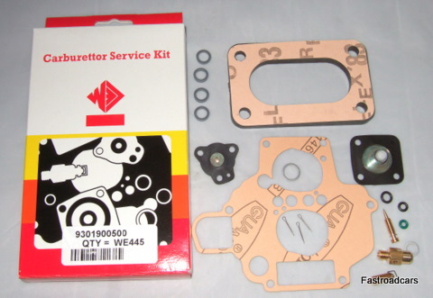 WEBER 32 & 32/34 DFT CARB/ CARBURETTOR SERVICE KIT ORIGINAL WITH PUMP ...