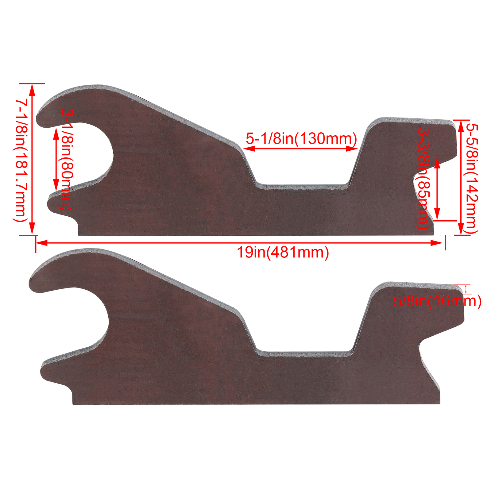 Pair Excavator Quick Attach Bucket Ear Attachment For John Deere 50D ...