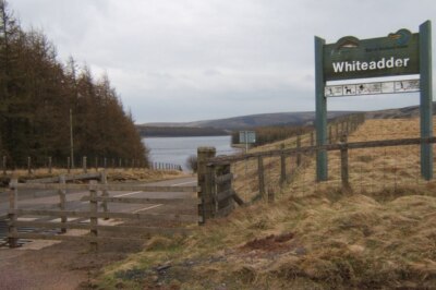 Photo 6x4 The Whiteadder Reservoir Gamelshiel Castle Information board ...