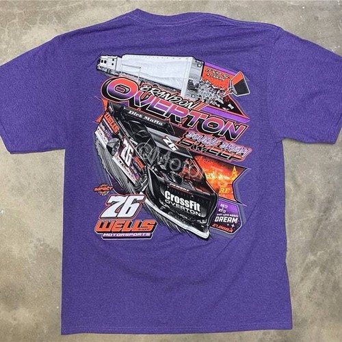 2020 Brandon Overton Chasin Paper Dirt Late Model Racing Tee | eBay