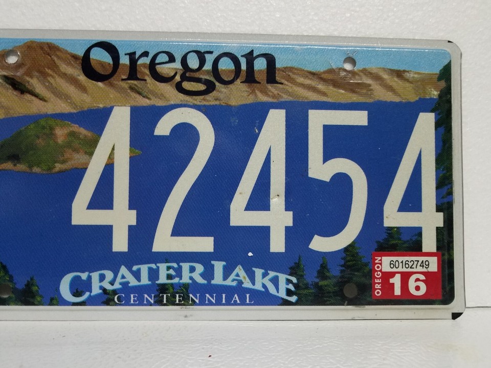 L50 VANITY OREGON CRATER LAKE LICENSE PLATE CA 42454 NOVELTY | eBay