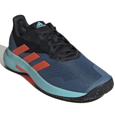 Adidas Courtjam Control Tennis GW2987 Size 8.5 Core Black, Pulse Aqua ...
