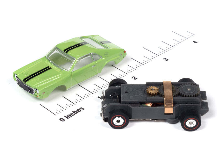 Auto World Thunderjet Collier Motors - 1969 AMC AMX Green HO Slot Car ...