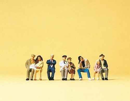 Preiser 79123 N Scale Passengers -- Seated Passengers Set #1 | eBay