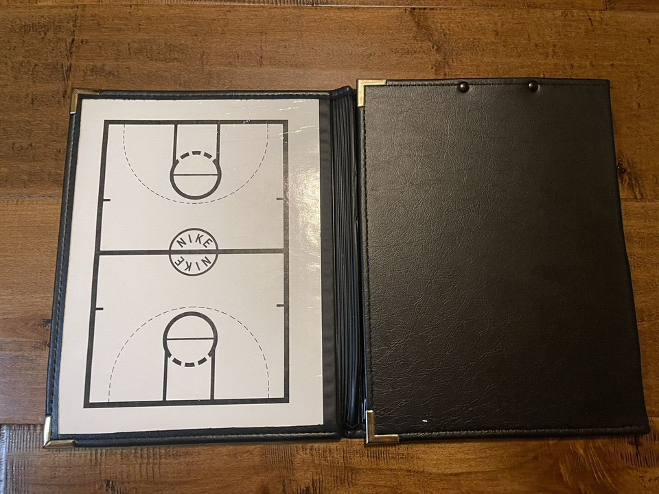 Vintage Nike Basketball Coaches Notebook Pad Portfolio Binder Playbook ...